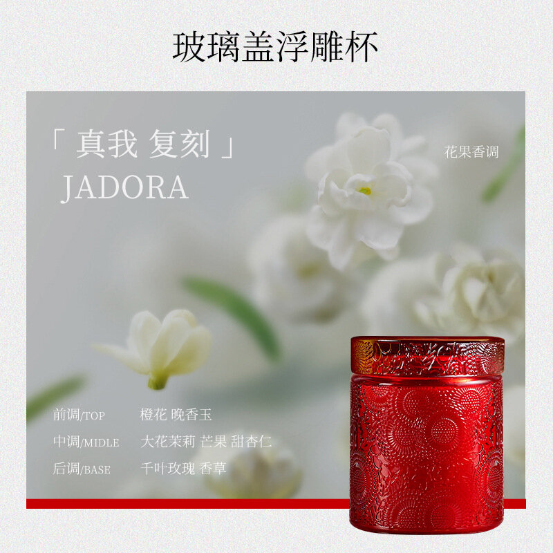 Ароматическая свеча DIY, узорная свеча, стеклянная чаша, рельефная, прозрачная, бездымная, ароматическая, декоративная свеча, подсвечник