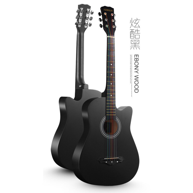 2026 One Piece Дропшиппинг 38inch Народная гитара для студентов, начинающих, деревянная гитара, инструмент для начинающих, практика, кросс-бордерная гитара