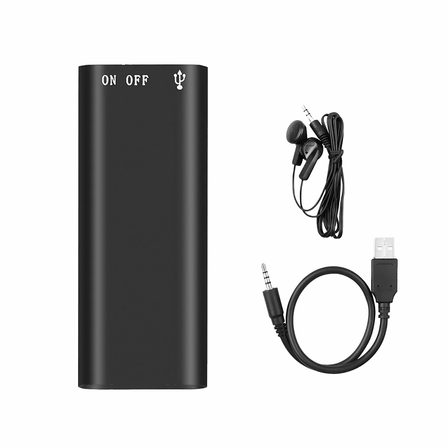 3-in-1 Mp3 Player Professional Voice Digital Audio Mini Voice Recorder 192Kbps Recording WAV, Dimensions 47*19*7mm, Memory 8GB/16GB/32GB, Battery 120mAh, File Format WAM/MP3, Recording Format WAV, Interface USB TYPE C, Music Format MP3/WMA/WAV, Sampling