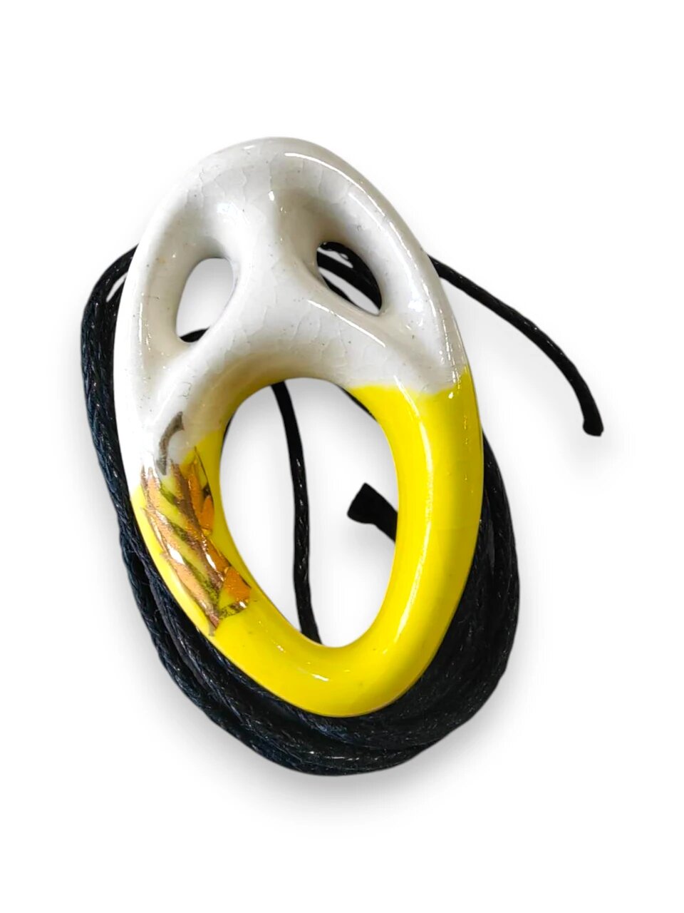 Аромакулон керамический со шнурком нежность, жёлтый (3,5 см.), 1 шт.