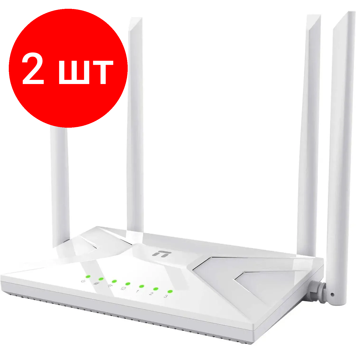 Комплект 2 штук, Маршрутизатор Netis NC21 двухдиапазонный АС1200, 2.4-5ГГц, IPv6, IPTV