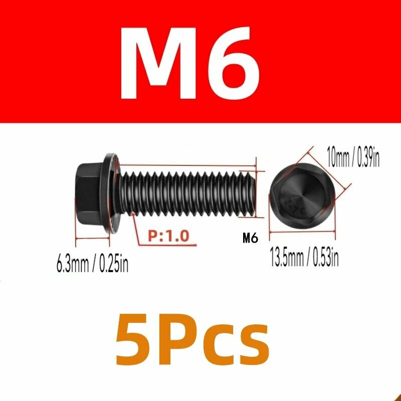 Болт С Шестигранным Фланцем SS Черный, Класс 304, M6 M8, С Зубчатым Фланцем, Устойчивым К Царапинам, Метрическая Резьба