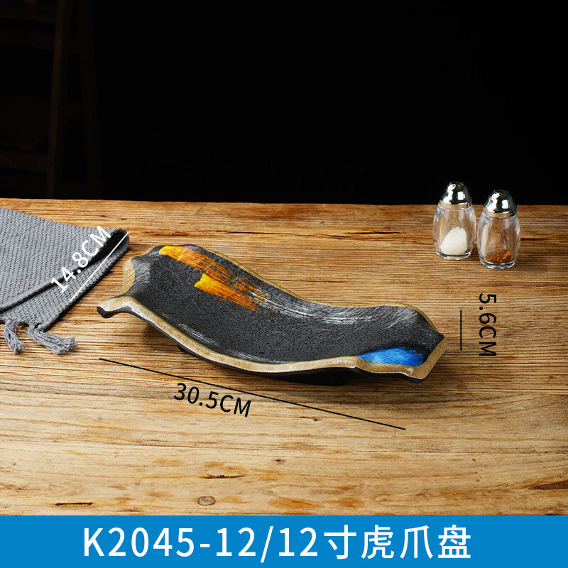 Меламиновая тарелка Суши тарелка Длинная тарелка Прямоугольная тарелка для закусок Тарелка для барбекю Имитация фарфора