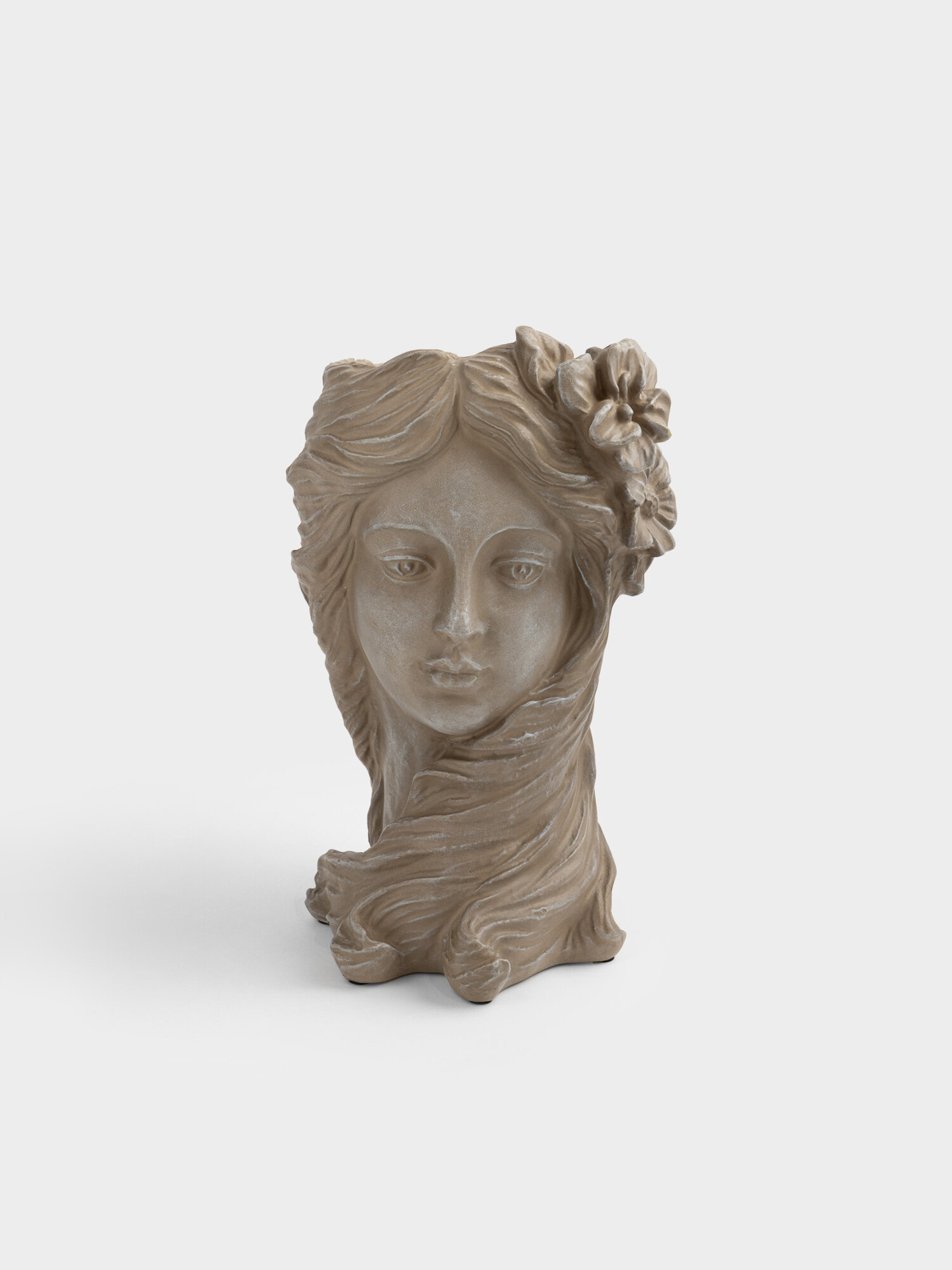 Ваза декоративная, 30 см, полирезин, молочно-бежевая, Девушка, Girls, Kuchenland