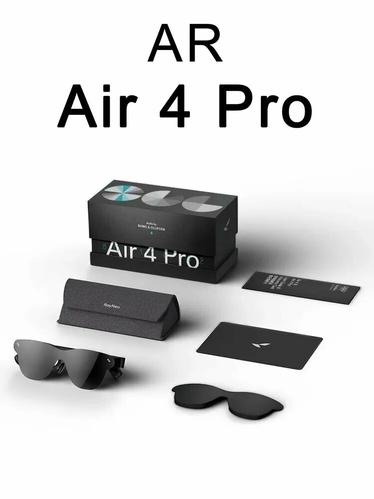 Новые умные очки Rayneo Air 4 Pro AR DHR10 с яркостью 1200 нит, версией 4000 AI HDR, экраном 3840 Гц PWM 3D