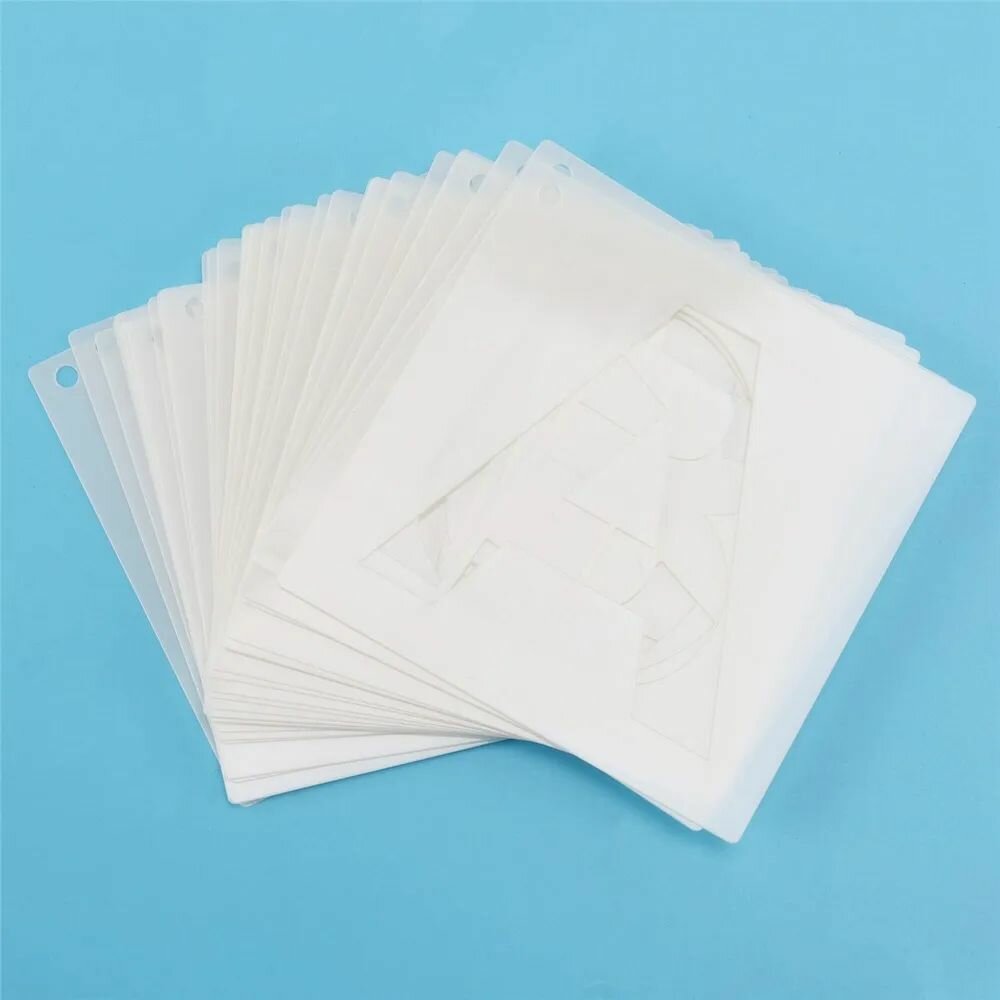 Трафареты с буквами для росписи по дереву 36 шт. Трафареты с буквами и цифрами Многоразовые шаблоны шрифтов для домашнего декора рукоделия