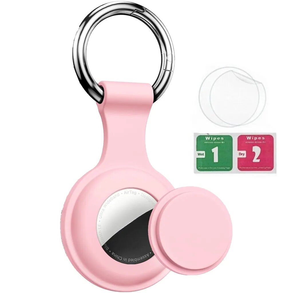 Водонепроницаемые брелоки для AirTag, набор из 8/4/2 штук Розовый, Waterproof-Pink
