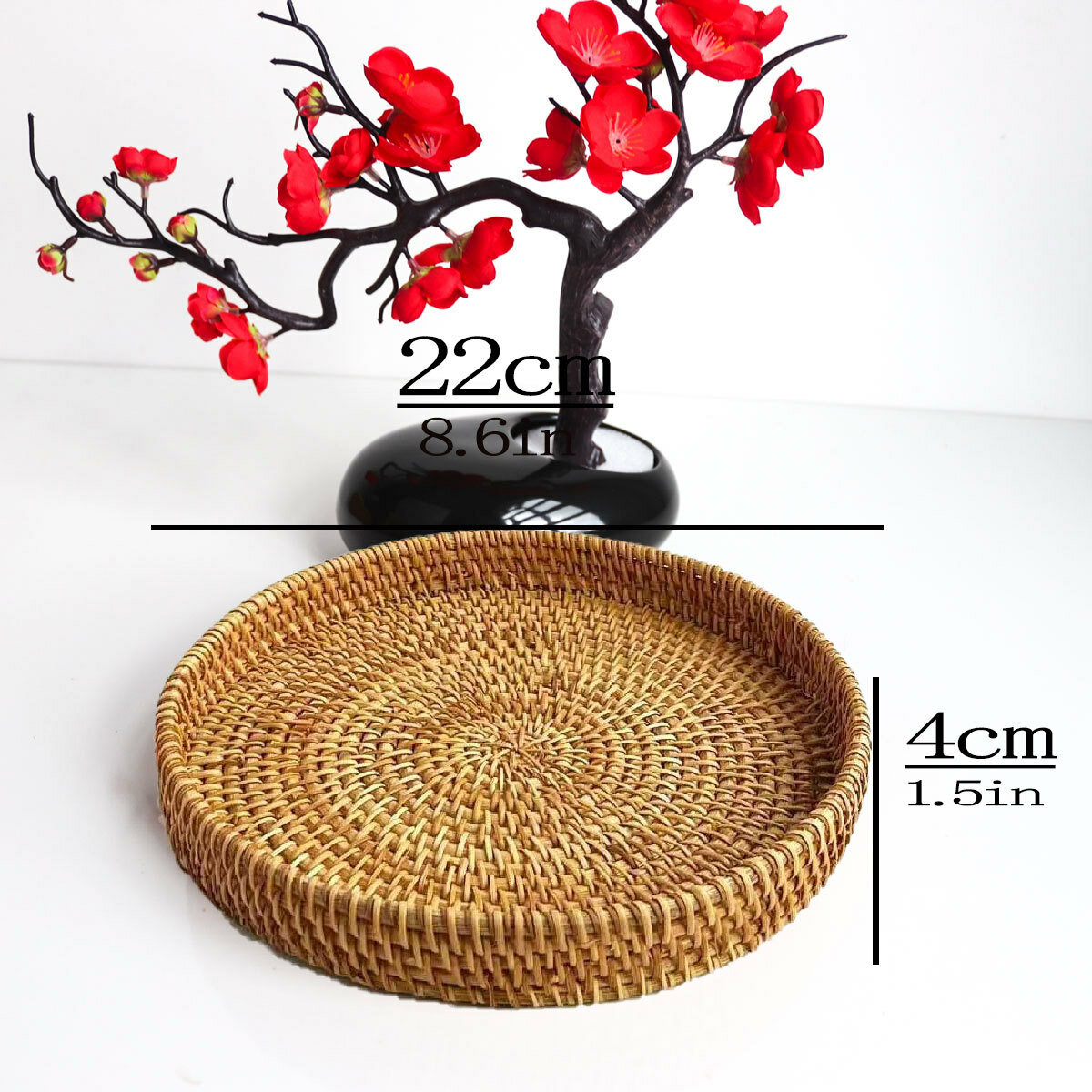 Вьетнамская плетеная корзина для фруктов, яиц, бамбуковая корзина для хранения, корзина для закусок, плетеная корзина для фруктов, для использования в гостиной дома