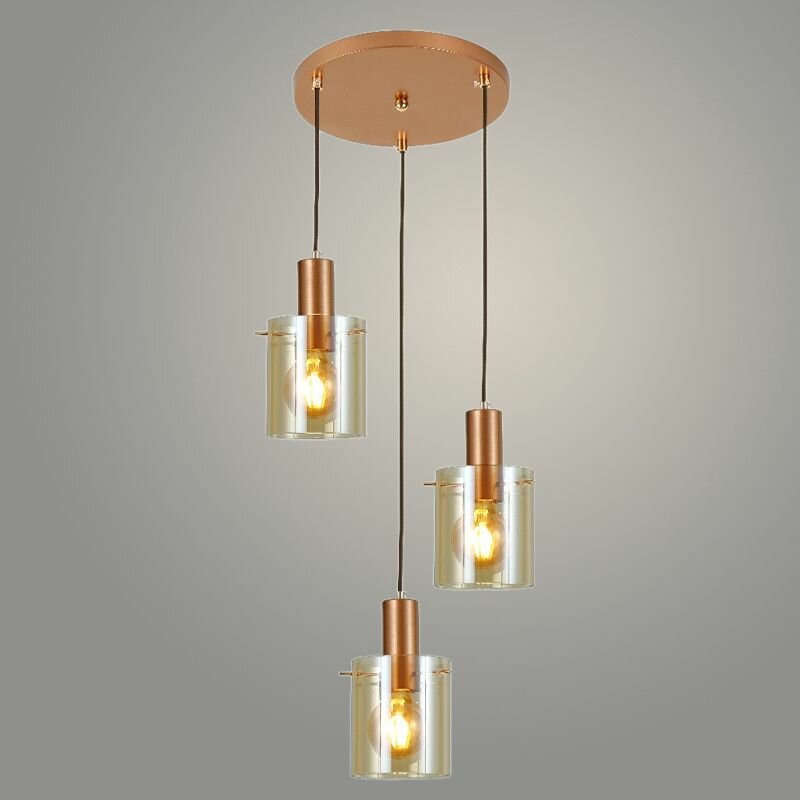 Светильник подвесной росток 94541/3HQ 3х40W E27 d340 h950 золото