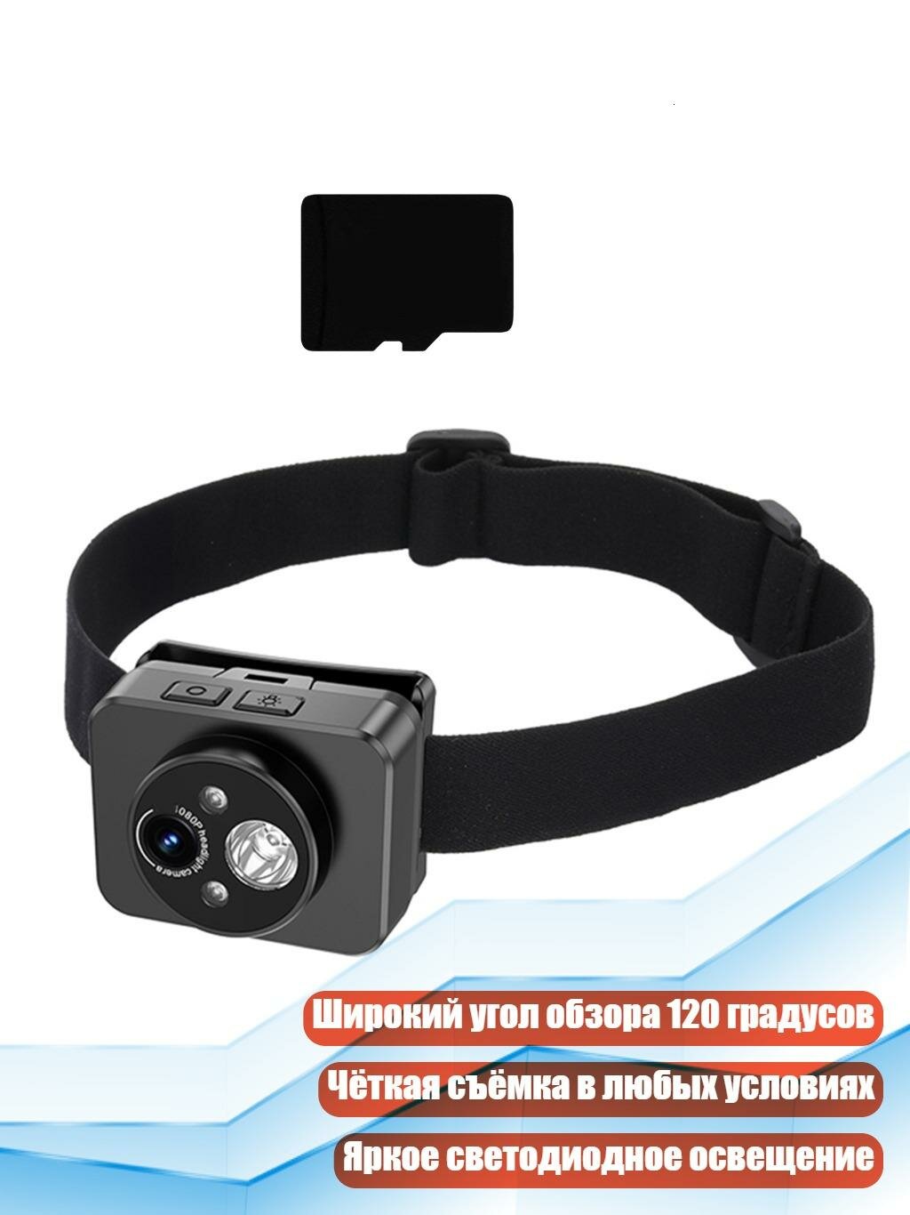 Широкоугольная камера для фар, 120°, С памятью 16G