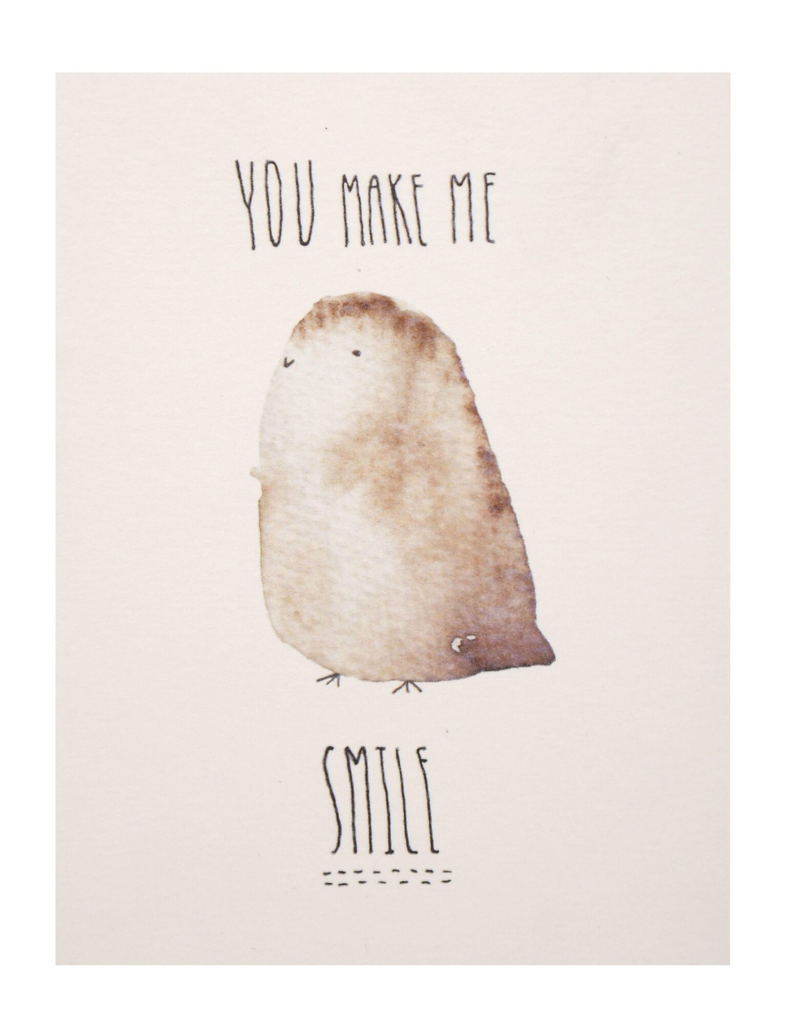 Открытка одинарная "make me smile"