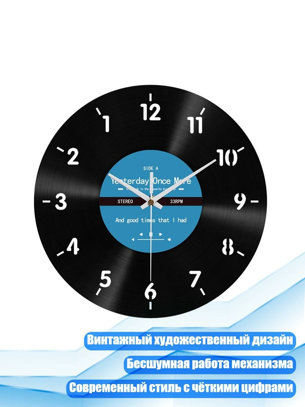 Часы-винил с обратным ходом, Английская версия