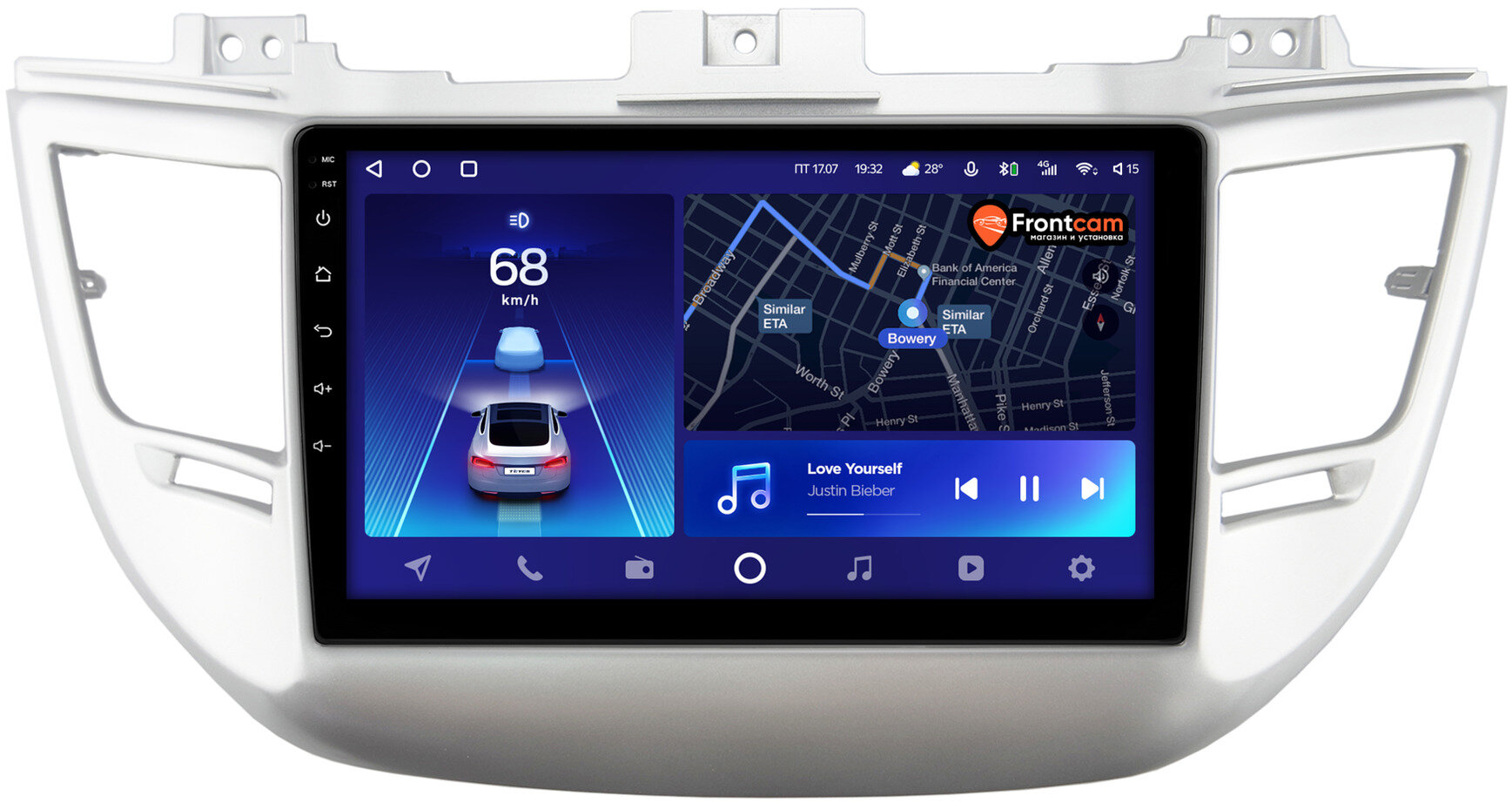 Штатная магнитола Teyes CC2 PLUS 6/128 9" RM-9042 Hyundai Tucson 3 2015-2018 Android 10 (4G-SIM, DSP, QLed) авто с камерой