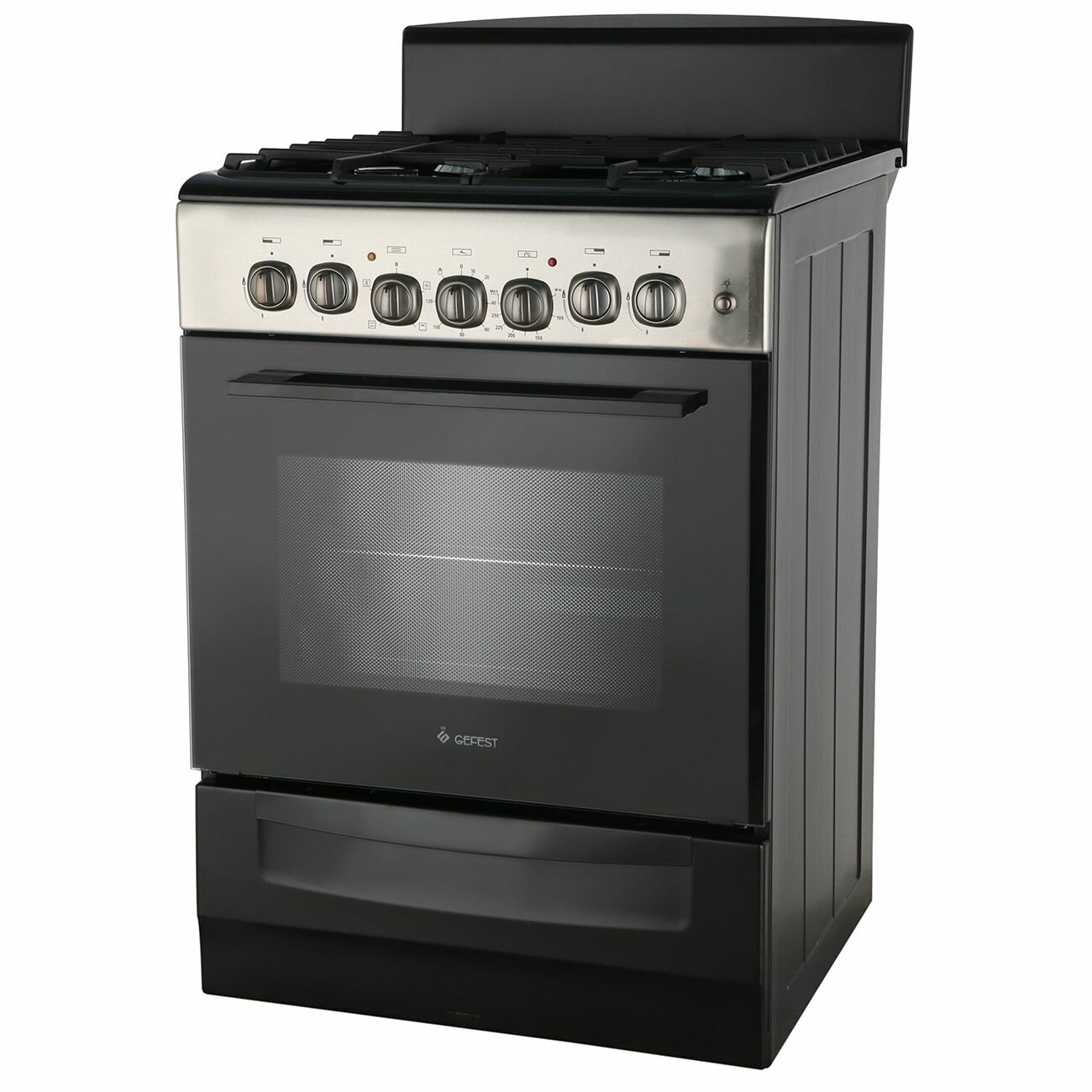 Комбинированная плита (60 см) Gefest ПГЭ 6102-01 0194 черная/нержавеющая сталь