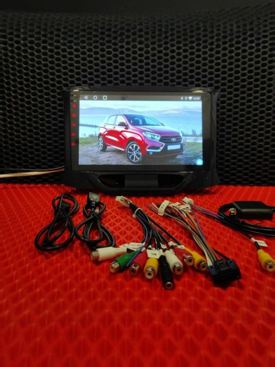 Магнитола Лада Хрей андроид 2гб-32гб 9 дюймов, экран IPS с разрешением 1280*720 / штатная магнитола Lada Xray (2015-2022)