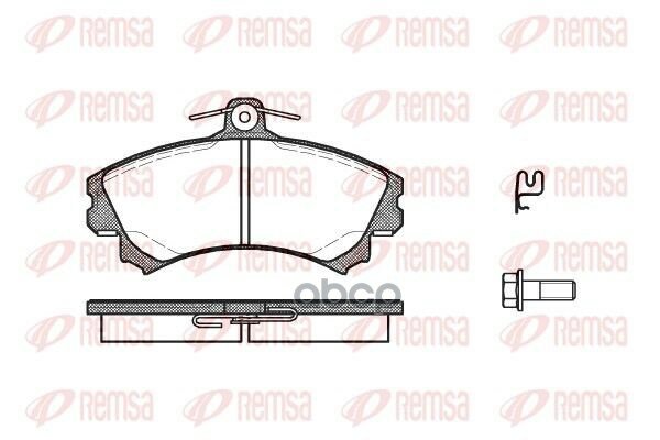 Колодки торм. пер. MITSUBISHI COLT VI/VII 1.1-1.5 06.04->, SMART FORFOUR 1.1-1.5 01.04-06.06 Remsa арт. 0590.21