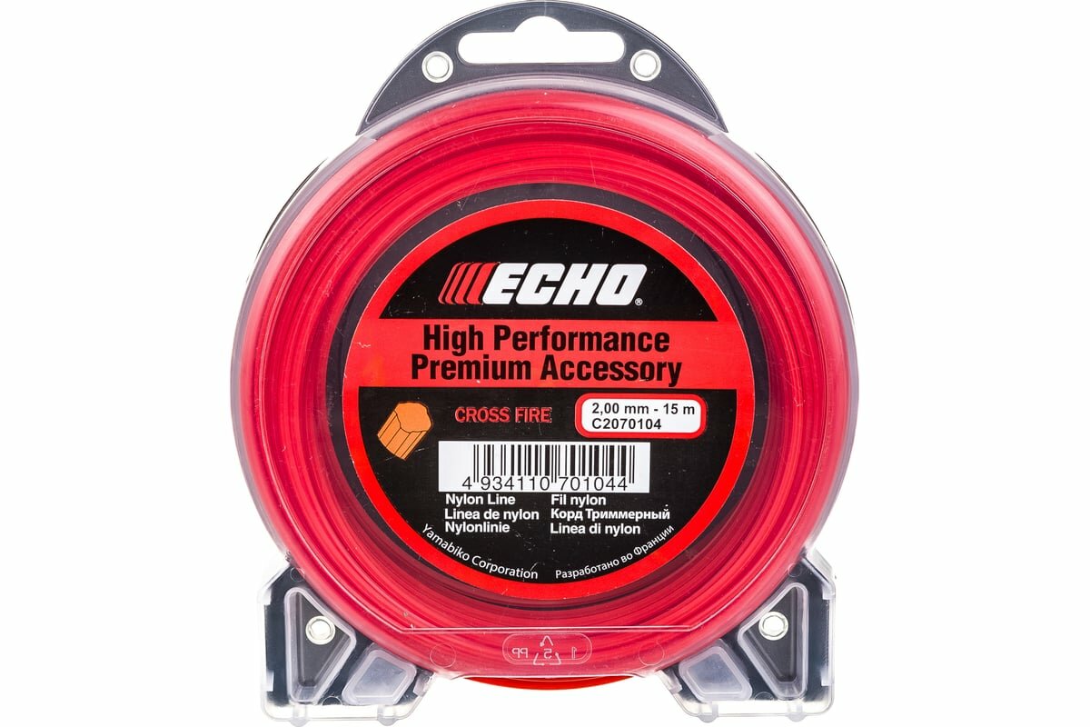 Корд триммерный Cross Fire Line (2.0 мм; 15 м; крест) ECHO C2070104