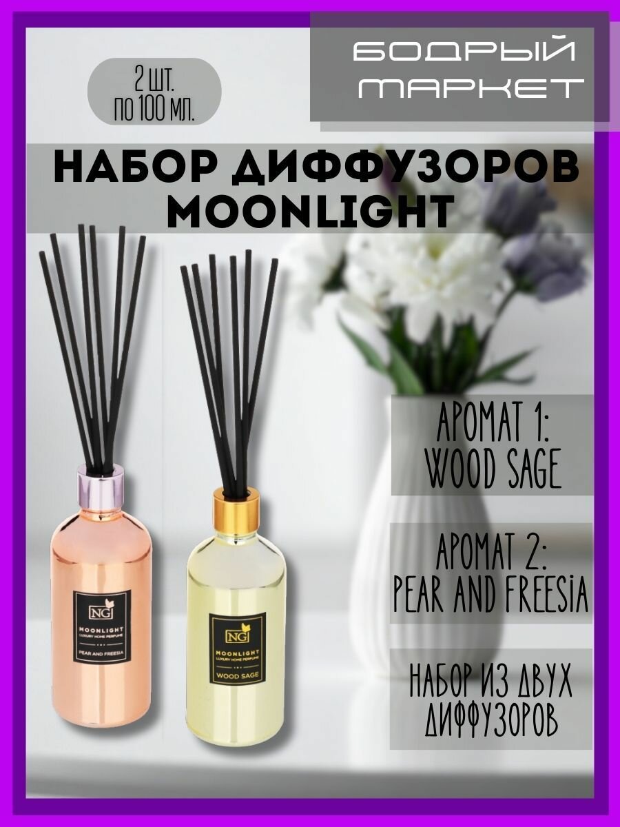 Набор диффузоров Moonlight 2 шт. по 100 мл.