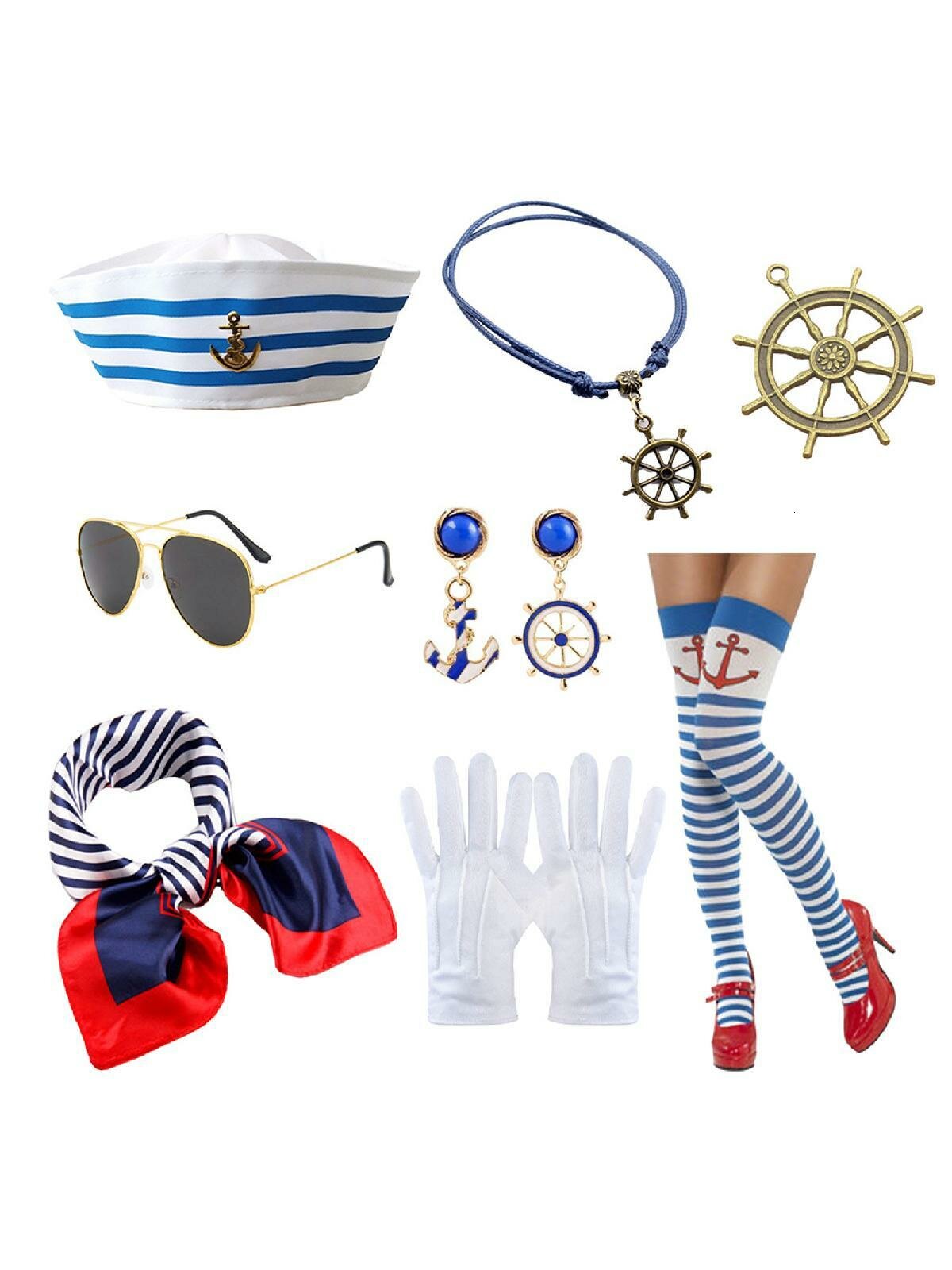 Моряцкий костюм для женщин, 25PLSET801