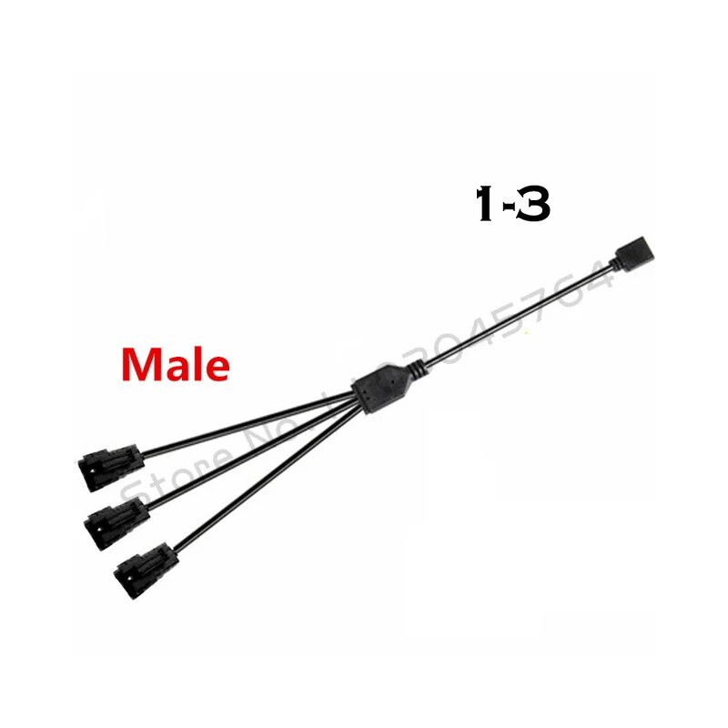 Кабель-адаптер JST SM RGB Transfer 4Pin 3Pin ARGB JST-3P SM3P JST-4P SM4P EL 12V 4Pin RGB, 1-3 Male