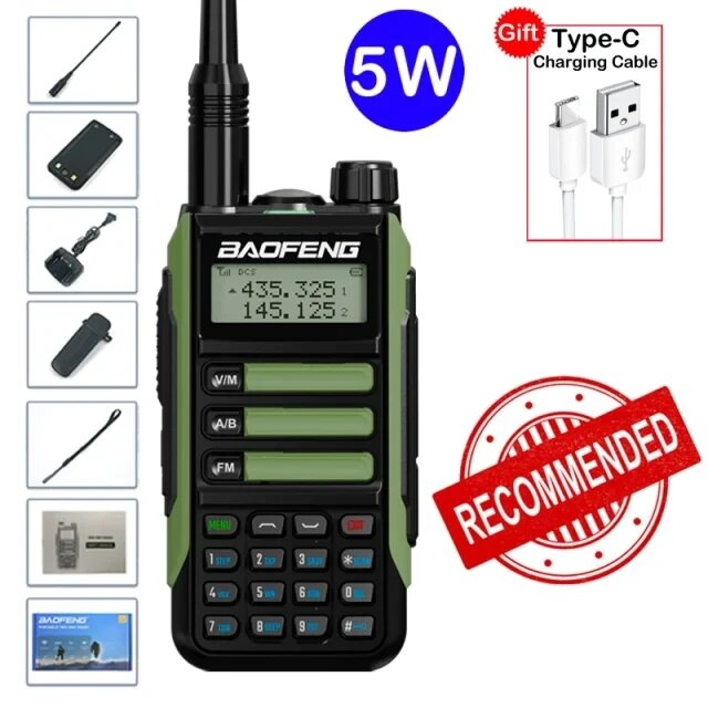 Baofeng UV16 Max V2, 5W, Green, Type-C