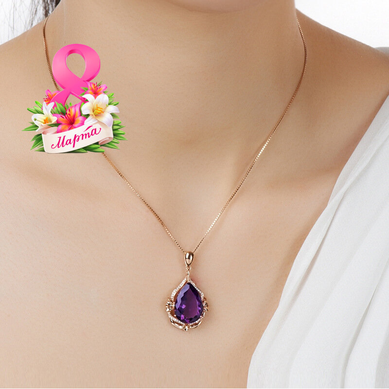 Колье, фианит