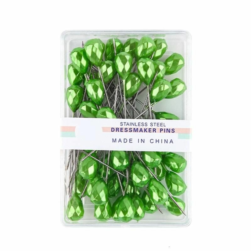 Цветные булавки для квилтинга, 50 шт, Трава зеленая