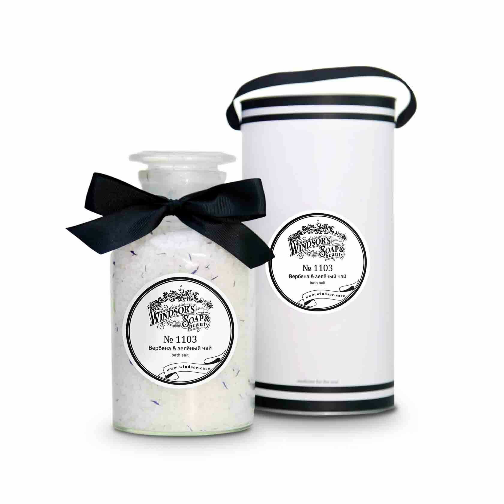 Соль для ванны Windsor's Soap "№1103 Вербена & зелёный чай" 500 мл