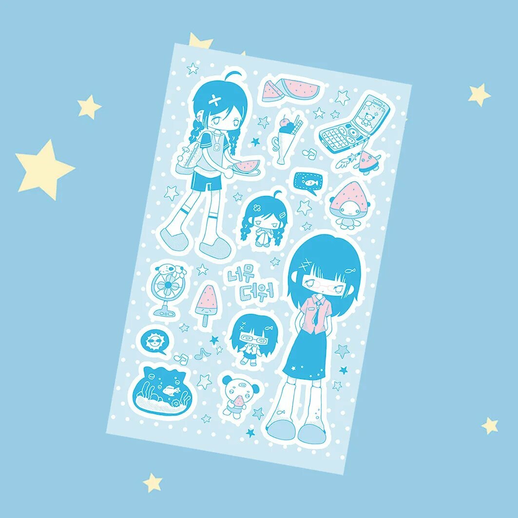 Корейские винтажные наклейки для скрапбукинга
