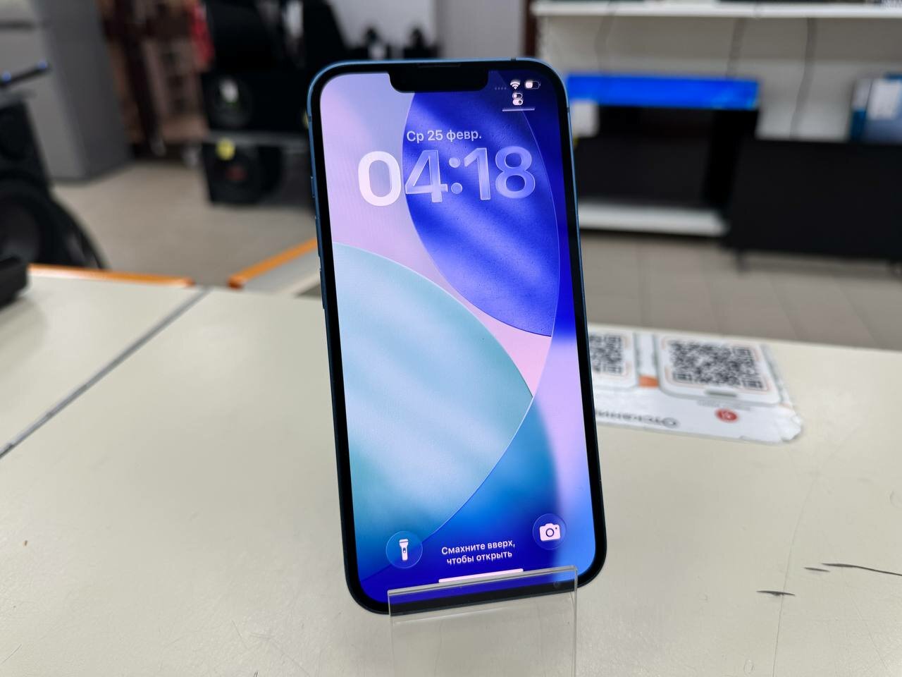 Смартфон Apple IPhone 13 128Gb Blue nano Sim + eSim , EU , голубой, уцененный товар