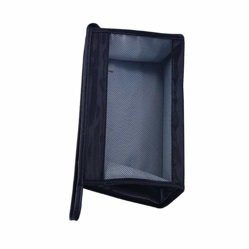 Портативная дорожная косметичка для хранения косметики с пакетом стирки в руке-черный