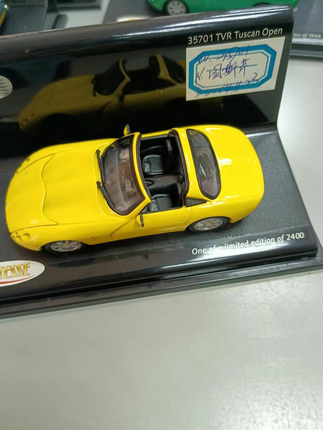 VITESSE 1:43 Литая модель автомобиля TVR Tuscana Sports Car Chameleon 35703 # Зеленый
