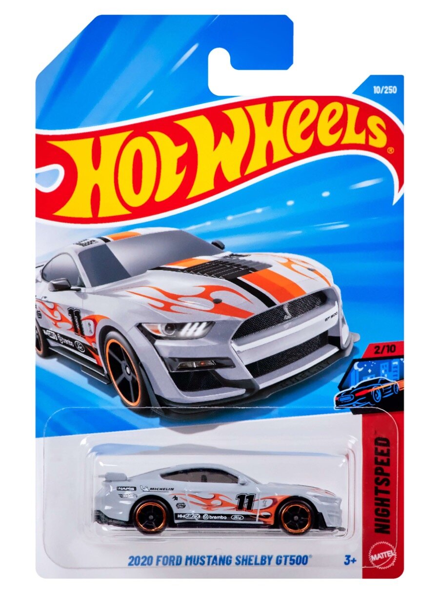JJH87 Hot Wheels машинка металлическая игрушка коллекционная масштабная модель 2020 Ford Mustang Shelby GT500 кейс 2026