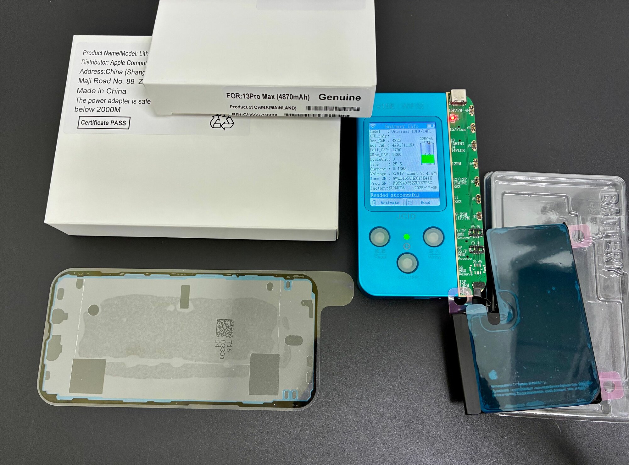 Аккумулятор FOXCONN для iPhone 13 Pro Max (с привязкой) 4870 mAh (коробка)