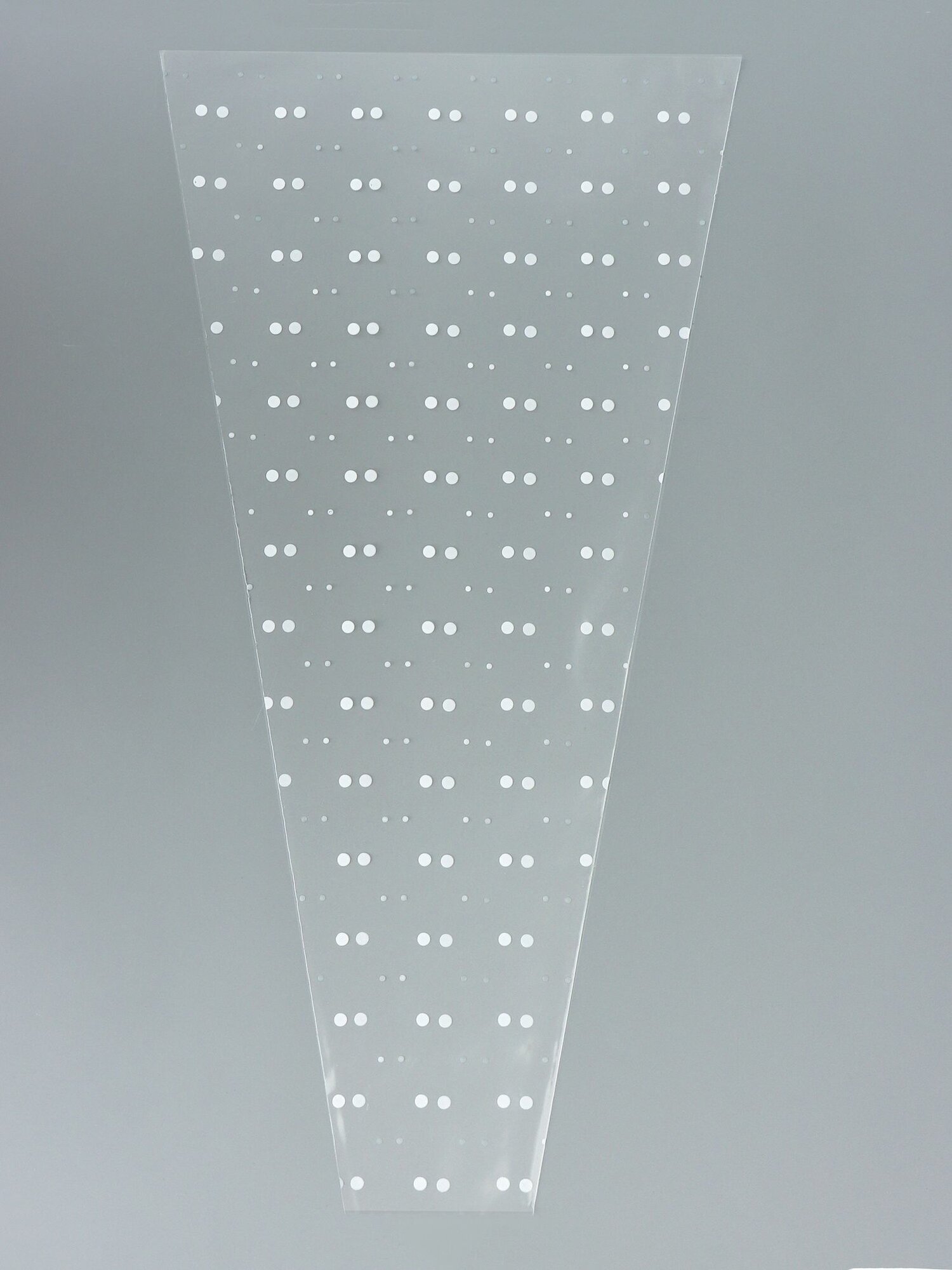 Пакет для цветов конус мини Алиса, горох, 30*60 см - в упаковке 10 штук