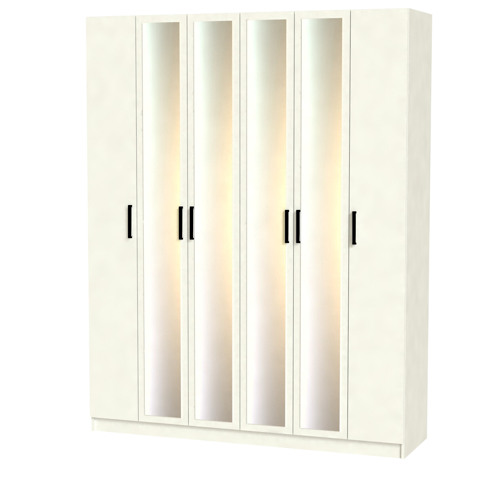 Шкаф-пенал для одежды ШК-6/5 ЛДСП/Феникс М-16 180/210/52 Белый