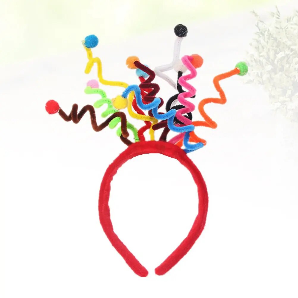 Праздничный ободок с щупальцами