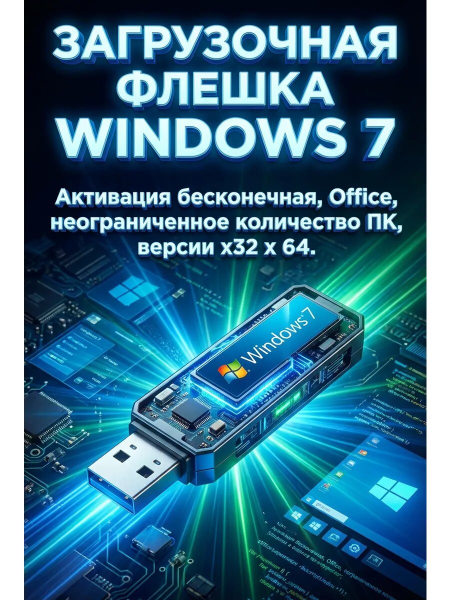Флешка загрузочная Windows 7 + активация