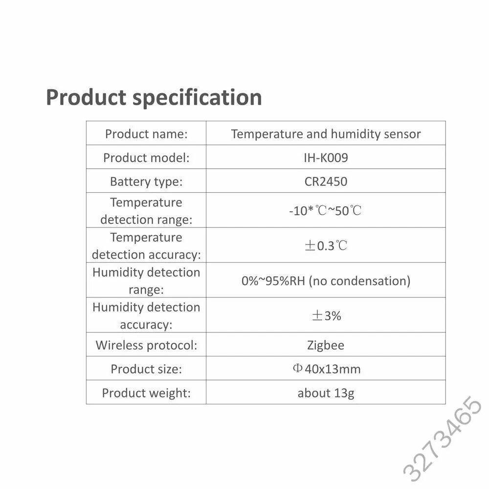 Датчик умного дома Tuya Zigbee 3.0 для управления климатом с датчиком температуры и влажности, работающий со Smart Life, Amazon Alexa и Google Assistant — фото 1