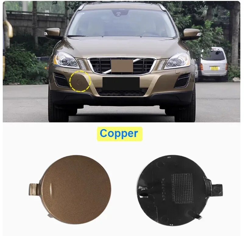 1 шт. для Volvo XC60 2009-2013 передний бампер фаркоп крышка крышка ушка прицепа 39854961 1pc Cooper