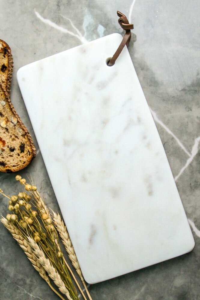 Сервировочная доска марбо карэ, мрамор, 25х12 см, Koopman International A93500160