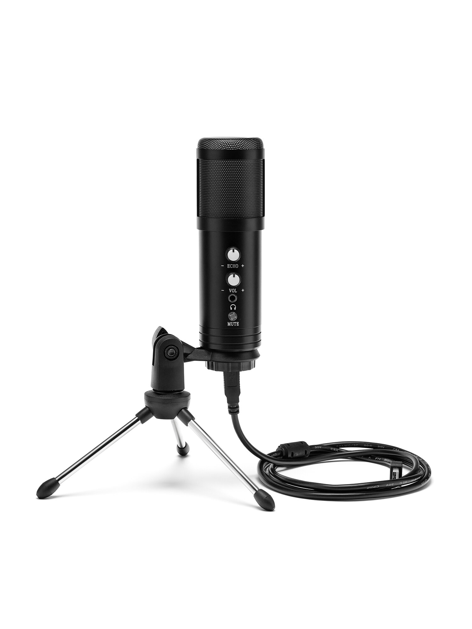 Конденсаторный игровой USB микрофон IG PLAY, для стрима, подсветка RGB