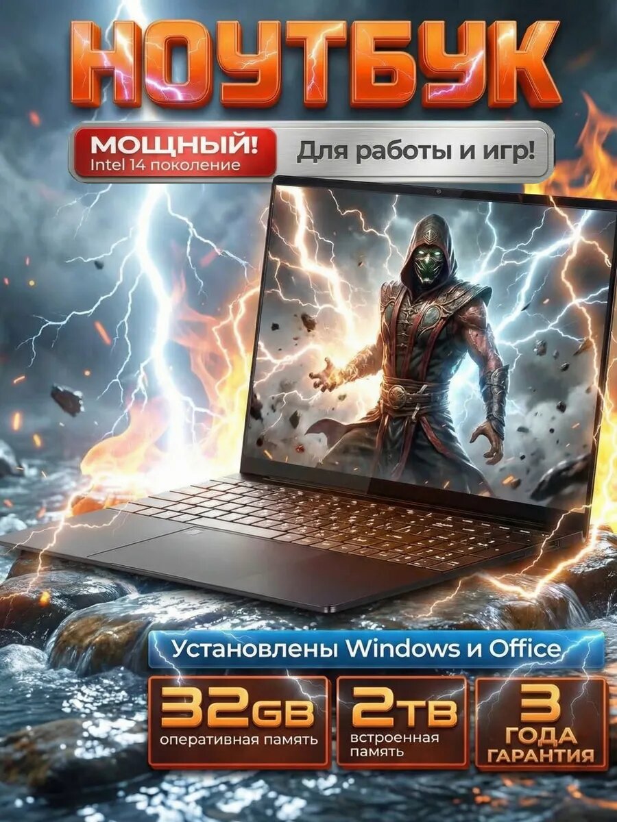 Ноутбук HiGH TECH R515 Intel H-Series RAM 32GB / SSD 2048GB