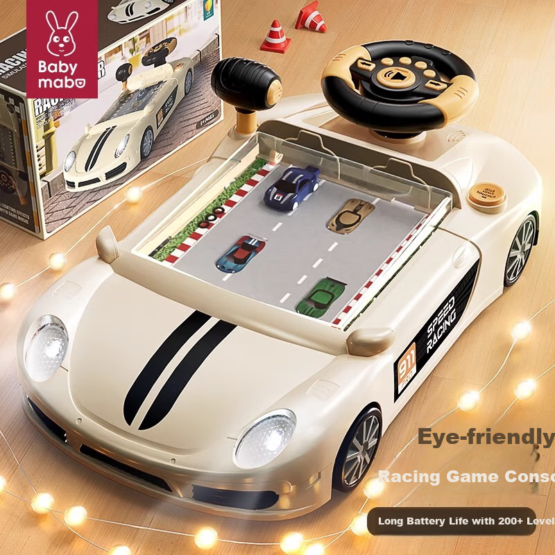 Mabaozibao Гоночный лабиринт-консоль для детей 3-6 лет обучающий подарок Цвет：USB зарядка 3-в-1 белый лабиринт 200