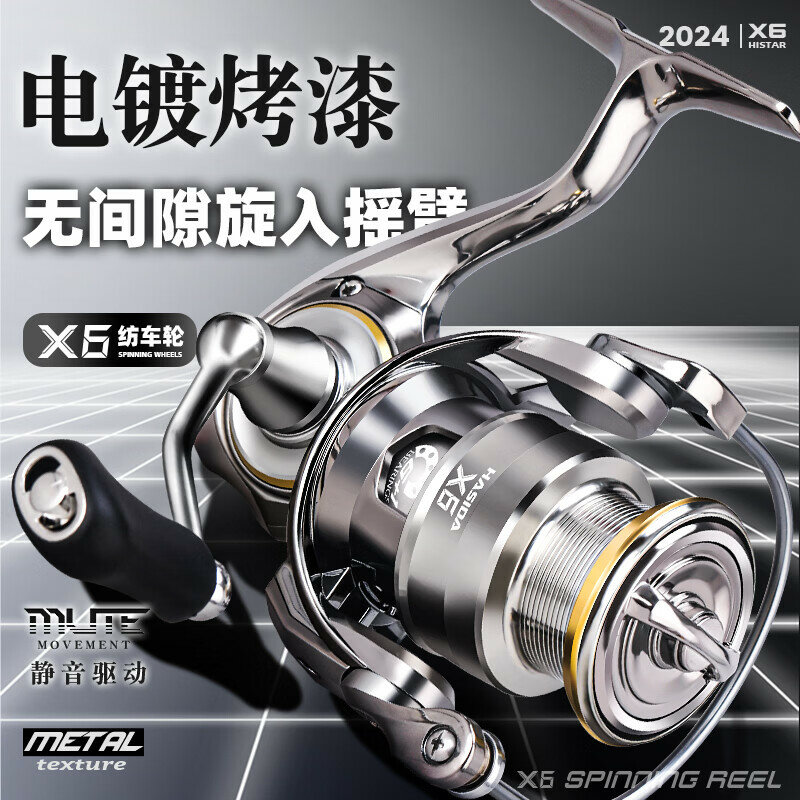 Рыболовная катушка HISTAR X6 Metal Clicker X6-1000S прочная для легкой ловли Характеристика：Механизм кликера
