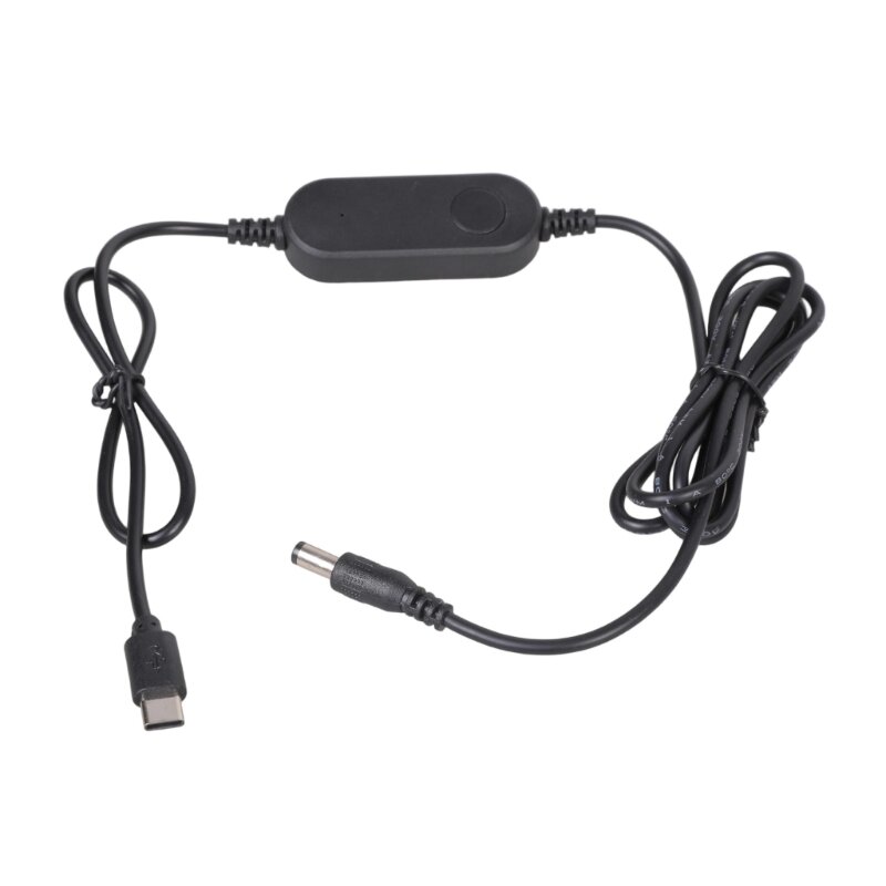 Кабель питания USB Type-C — DC5521 12 Вт с переключателями и индикатором для маршрутизаторов, камер, светодиодной подсветки и вентилятора охлаждения.