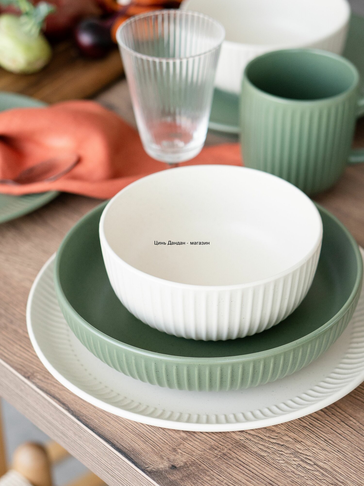 Набор салатников 2шт 15см/750мл керамика "Costa milk", боул тарелка глубокая для первых и вторых блюд на две персоны