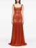 Платье ATU BODY COUTURE Sequin-embellished maxi dress, размер XS, зеленый/оранже...