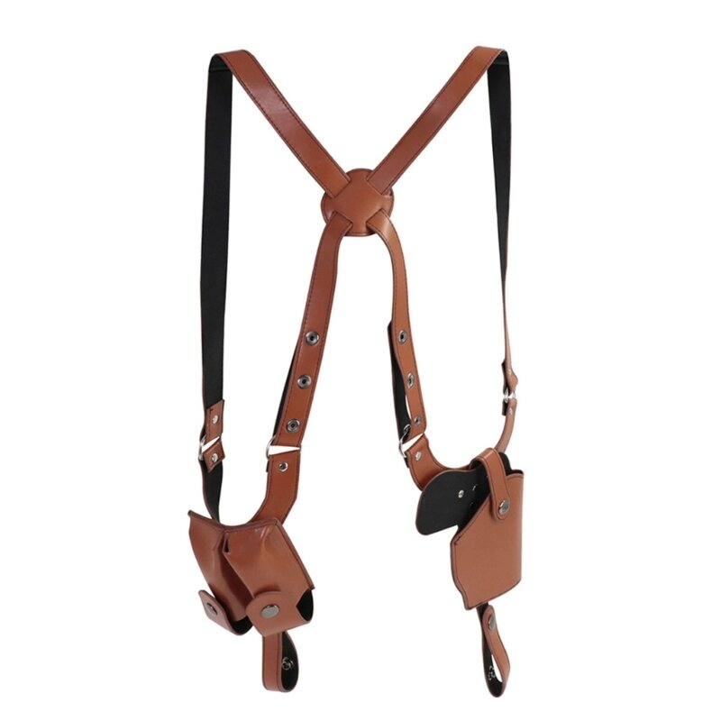 Универсальные Кожаные Наплечные Кобуры с Регулируемыми Ремнями, Наружная Скрытая Сумка Для Пистолета, Тактические Кобуры Подмышками