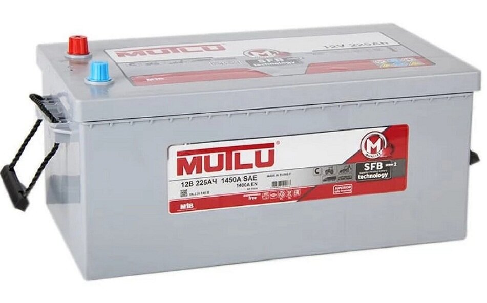 Аккумулятор автомобильный Mutlu 225 А/ч 1400 А прям. пол. (3) 72540 Евро авто (518x276x242) D6.225.140. B